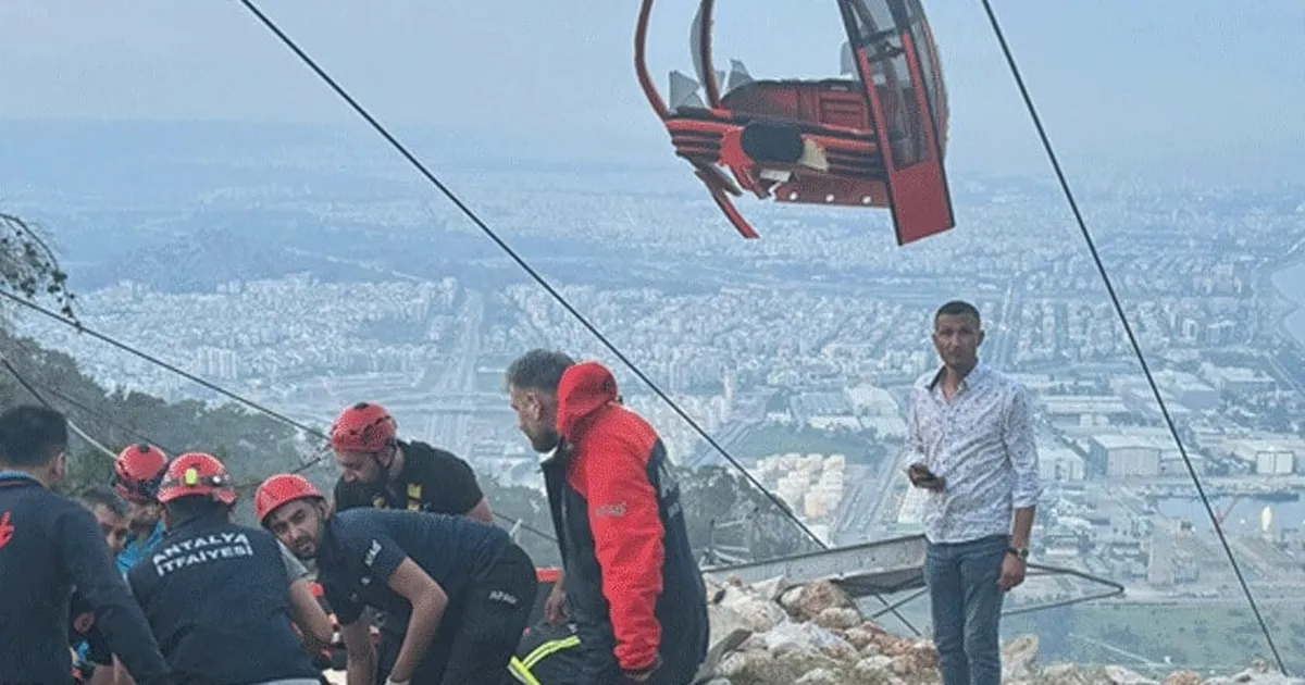 Antalya'da 1 kişinin öldüğü teleferik kaza anı - Bursa 5n1k